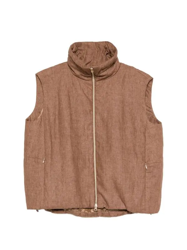 Herno Sleeveless Zip Up Vest - Multicolor