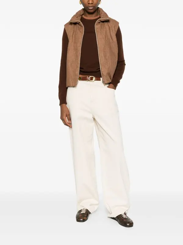 Herno Sleeveless Zip Up Vest - Multicolor