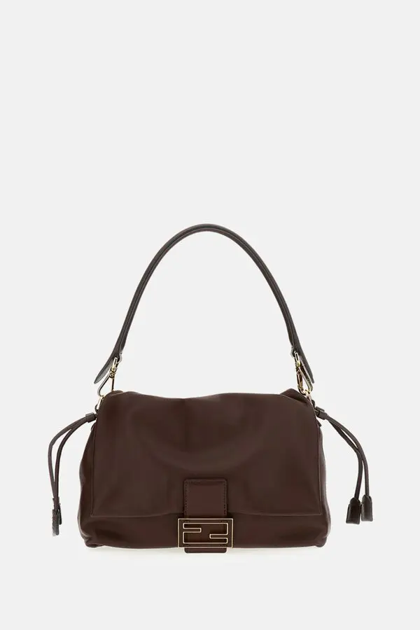 Fendi Mamma Baguette Medium Shoulder Bag With Ff Closure - Multicolor