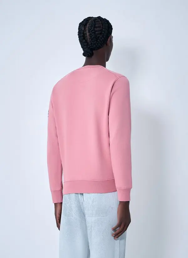 Stone Island Cotton Logo Patch Crewneck Sweatshirt - Green