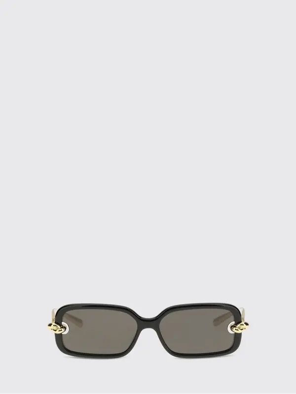 Bottega Veneta Plastic Rectangle Sunglasses - Black