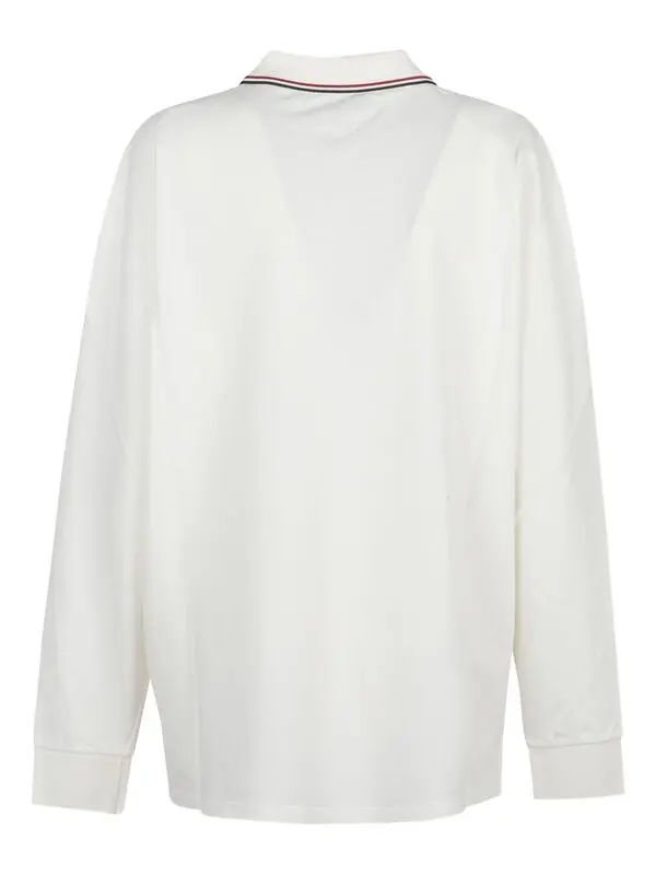 Miu Miu Long Sleeve Cotton Polo Shirt