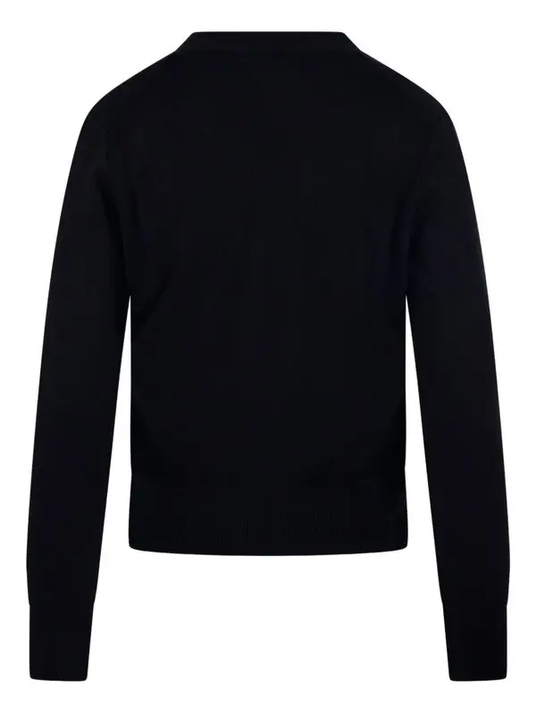 AMI Paris De Coeur Wool V-neck Cardigan