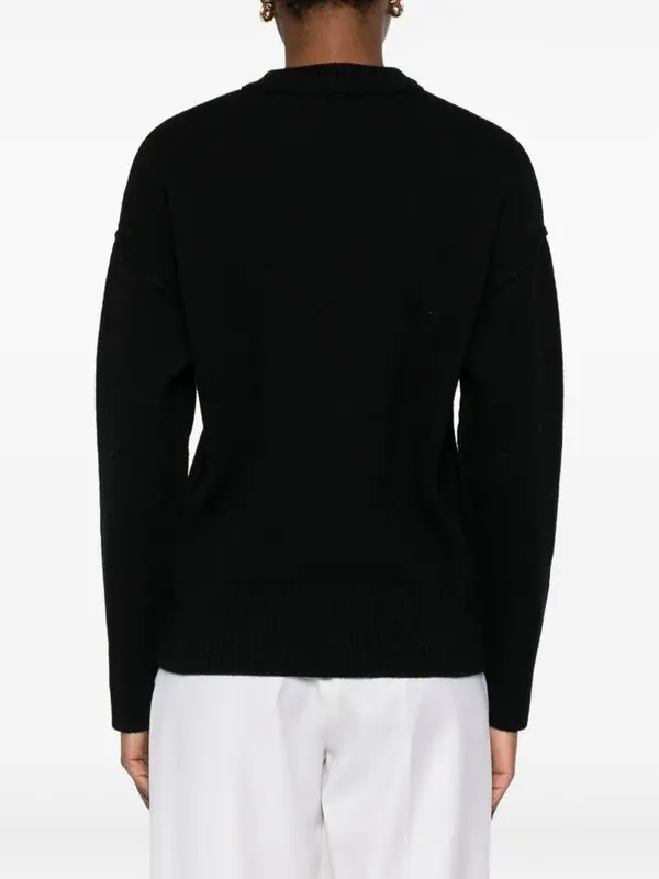 AMI Paris De Coeur Wool V-neck Cardigan