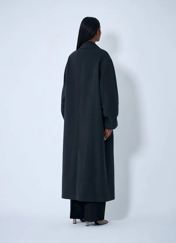 TOTEME Double-breasted Wool-blend Coat - Gray