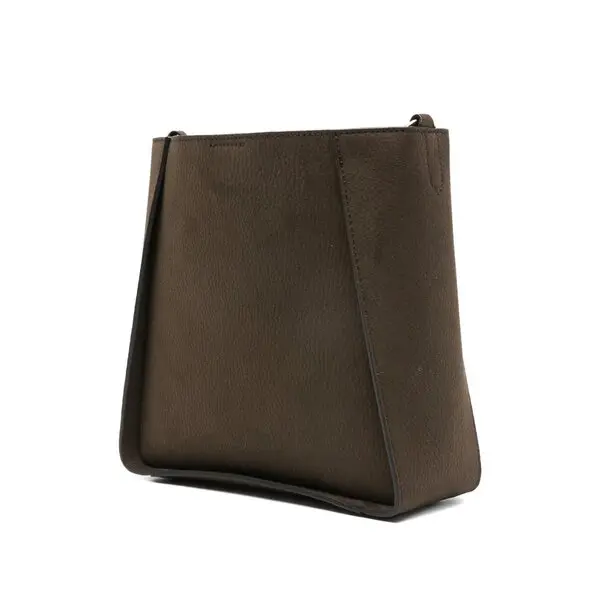 Stella McCartney Dark Logo Detail Satchel Bag - Brown