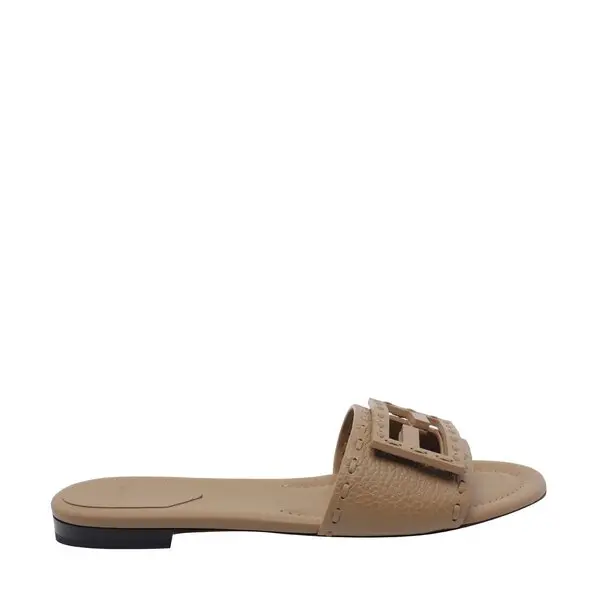 Fendi Baguette Slides - Cream