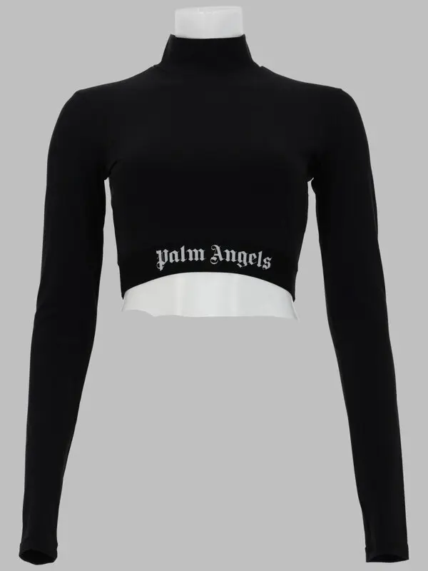 Palm Angels Classic Logo Cropped Top