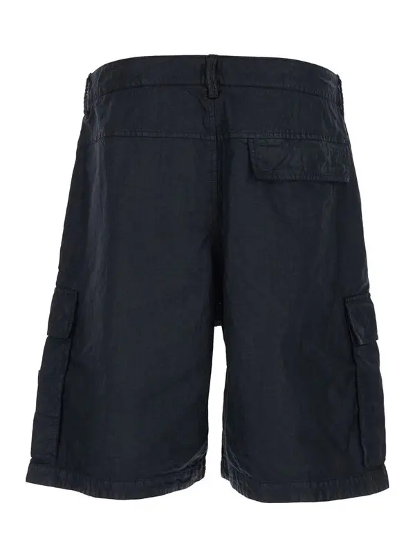 Stone Island Bermuda Cargo Shorts With Logo Patch