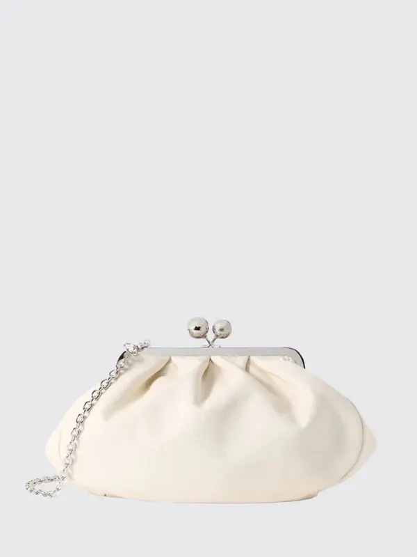 Max Mara Pelle Di Montone Clutch - White
