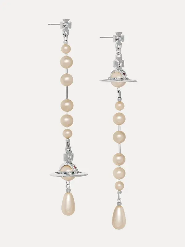 VIVIENNE WESTWOOD Orb And Pearl Drop Earrings