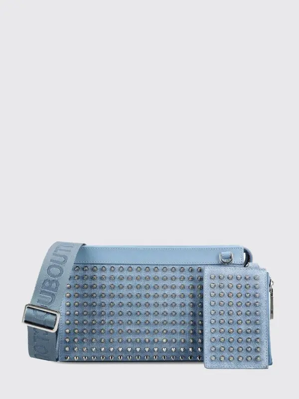 CHRISTIAN LOUBOUTIN Studded Shoulder Bag - Blue