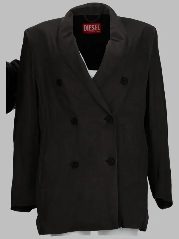 DIESEL® Fluid Viscose Blazer - Gray