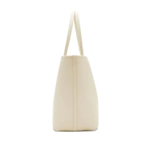 Burberry Reversible Check Tote Bag With Detachable Pouch - Cream