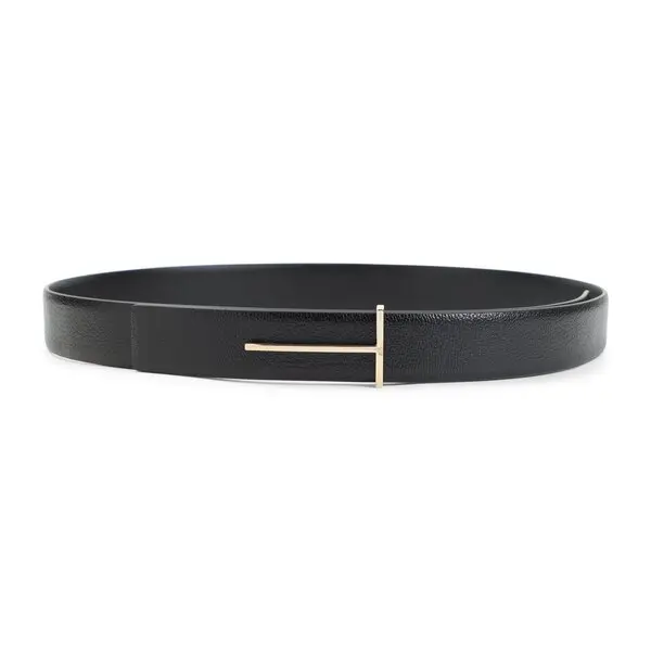TOM FORD Goat Leather Belt - Black