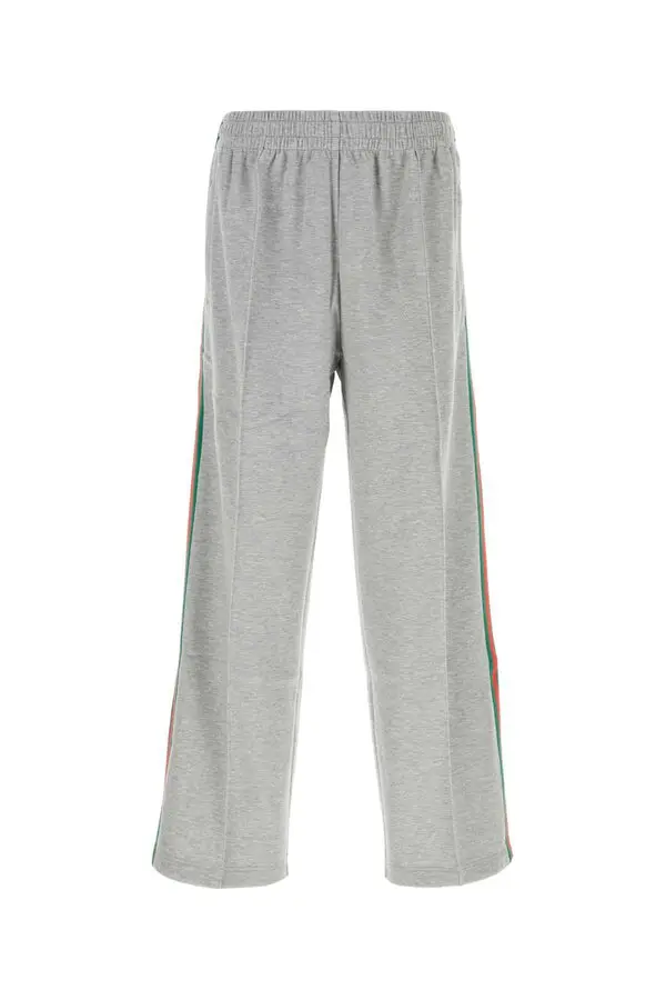 Gucci Grey Cotton Blend Joggers - Gray