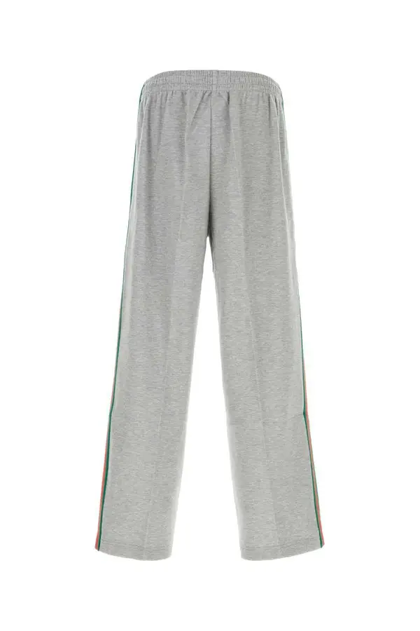 Gucci Grey Cotton Blend Joggers - Gray