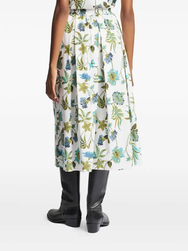 FAY Printed Cotton Skirt