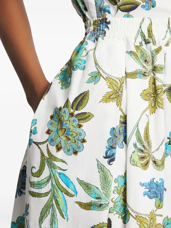 FAY Printed Cotton Skirt