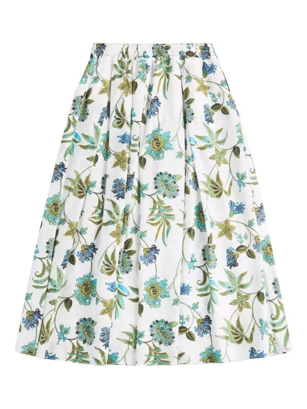 FAY Printed Cotton Skirt