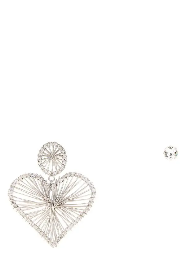 Isabel Marant Étoile Metal Heart Chandelier Earrings - Silver