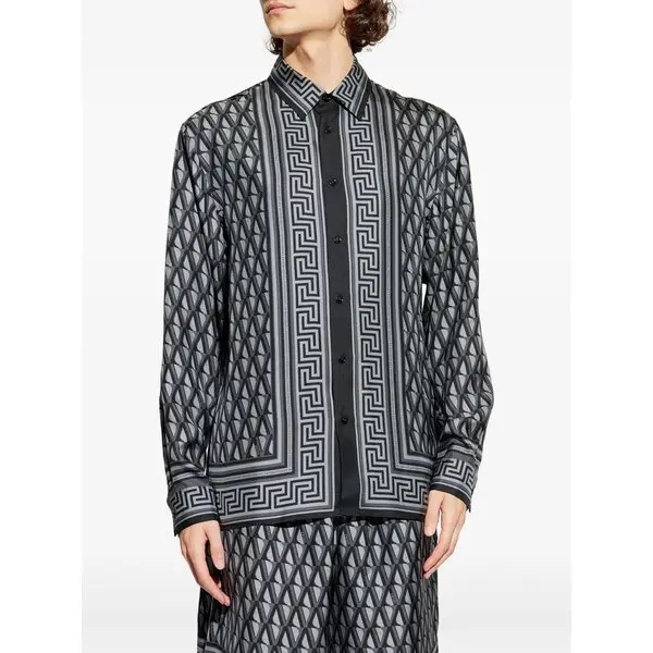 Versace Grey Shirts - Gray