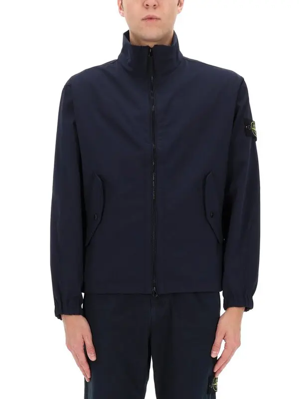 Stone Island Stiff Collar Zip-up Jacket