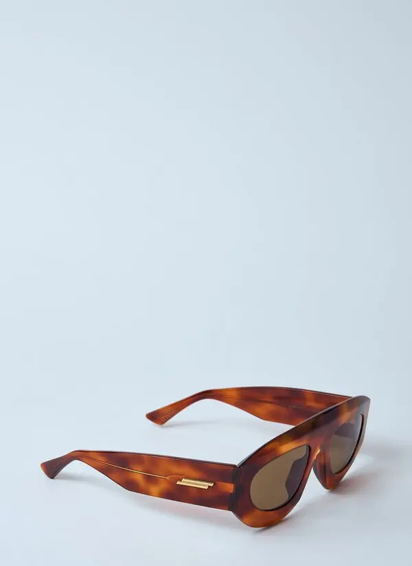 Bottega Veneta Shield Sunglasses - Brown