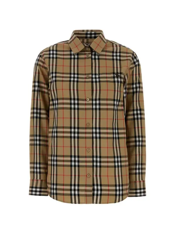 Burberry Check Cotton Shirt - Multicolor