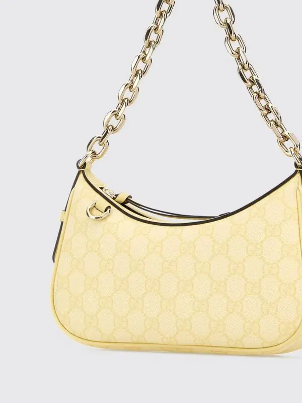 Gucci Monogram Shoulder Bag - Yellow