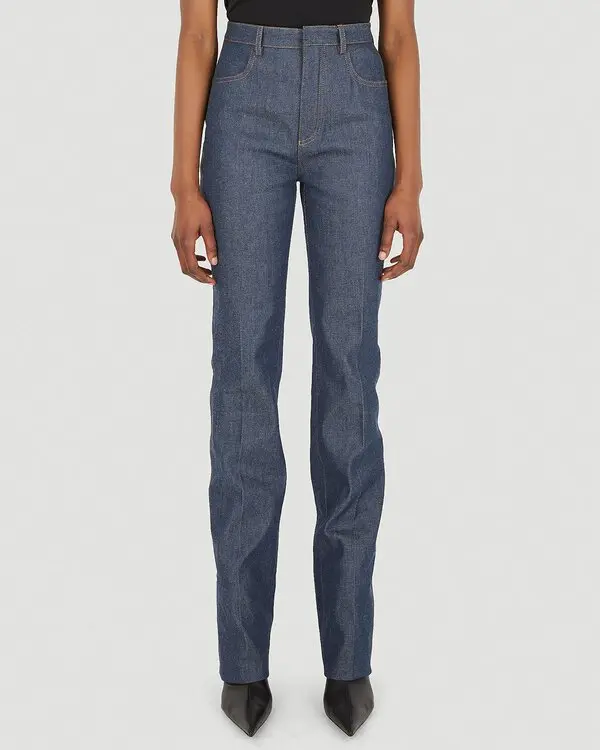 Saint Laurent Straight-leg Denim Jeans - Blue