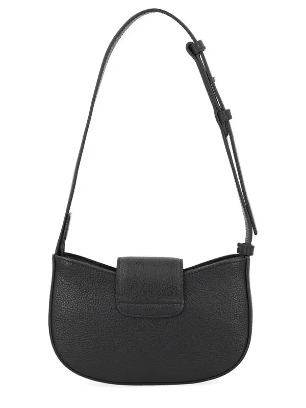 FERRAGAMO Gabry Calf Leather Shoulder Bag - Black