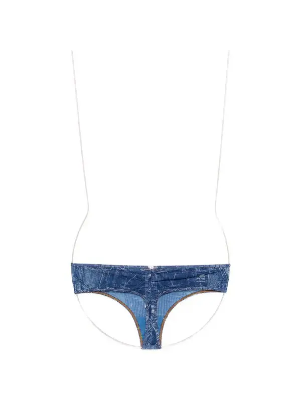 DIESEL® Denim Print Briefs - Multicolor