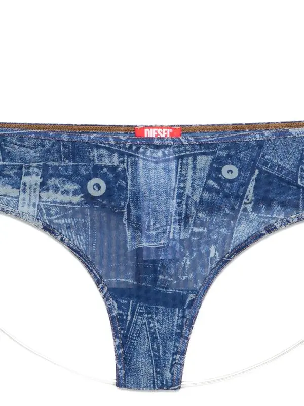 DIESEL® Denim Print Briefs - Multicolor