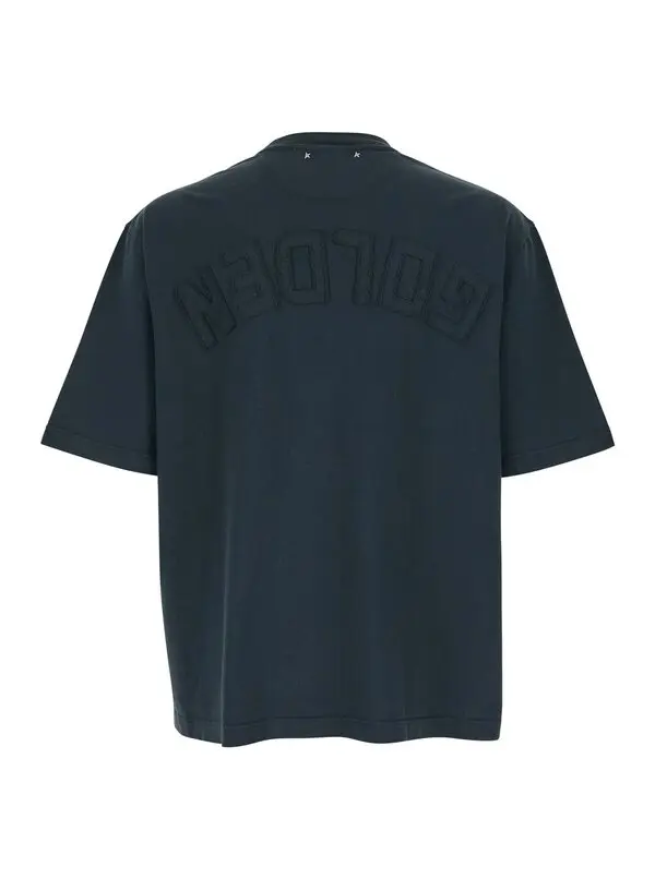 GOLDEN GOOSE T-shirt With Maxi Logo On The Back In Cotton For