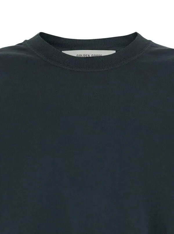 GOLDEN GOOSE T-shirt With Maxi Logo On The Back In Cotton For