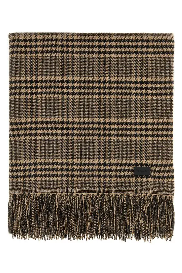 Saint Laurent Embroidered Silk Blend Scarf - Multicolor