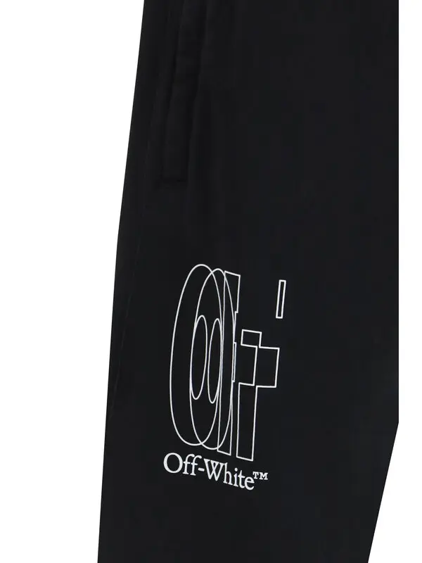 Off-White Arrow Cuffed Sweatpants - Black