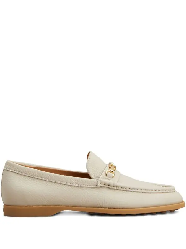 TOD'S Leather Loafers With Gold Tone Hardware - Multicolor