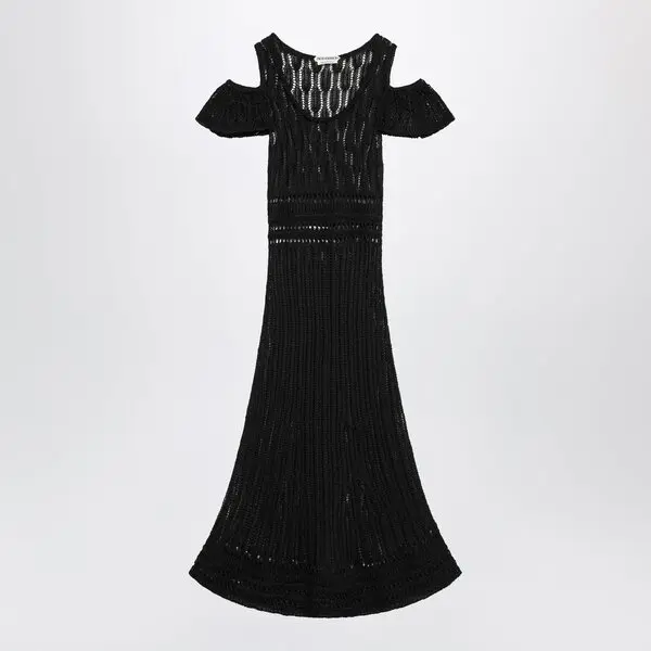 JW Anderson Crochet Dress With Ruffled Sleeves