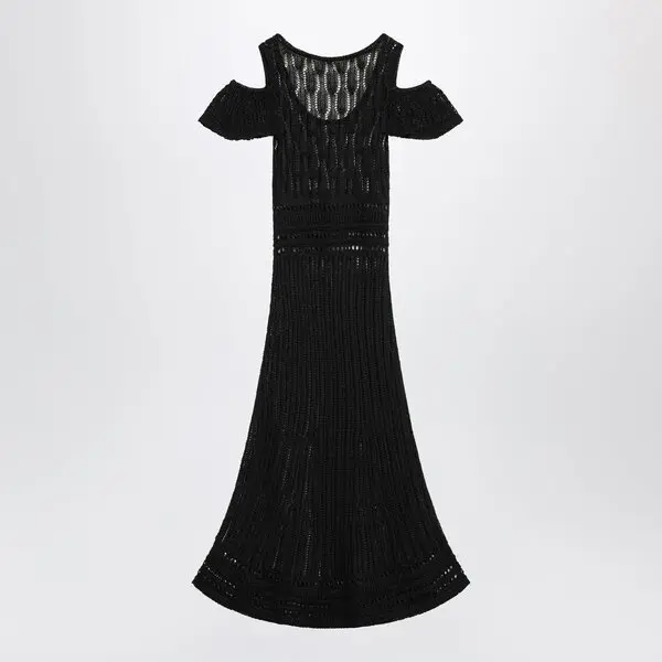 JW Anderson Crochet Dress With Ruffled Sleeves