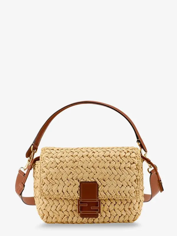 Fendi Raffia Mamma Baguette Bag - Multicolor