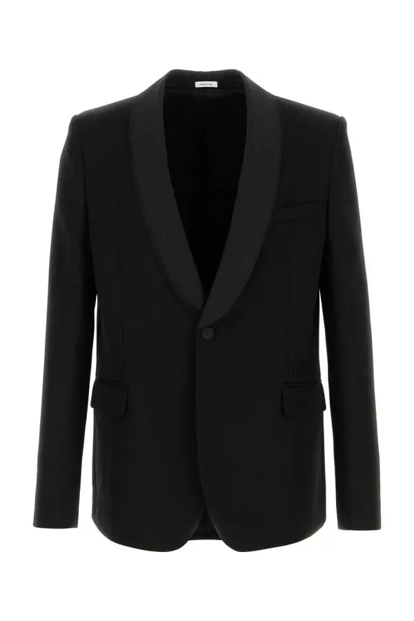 Alexander McQueen Wool Blazer - Black