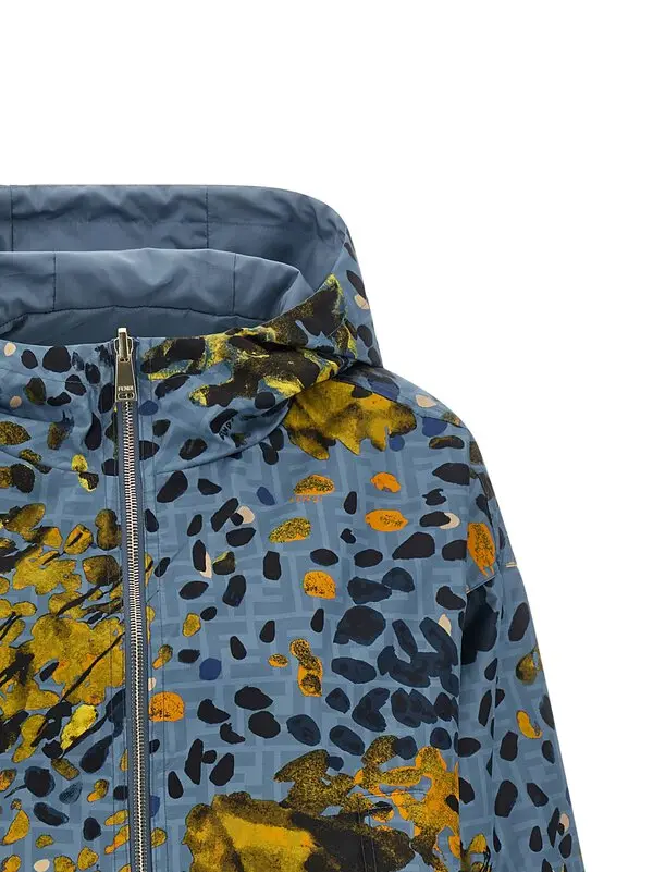 Fendi Reversible Nylon Windbreaker - Blue