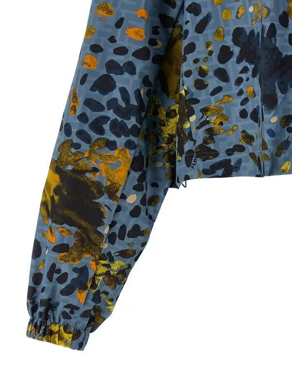 Fendi Reversible Nylon Windbreaker - Blue