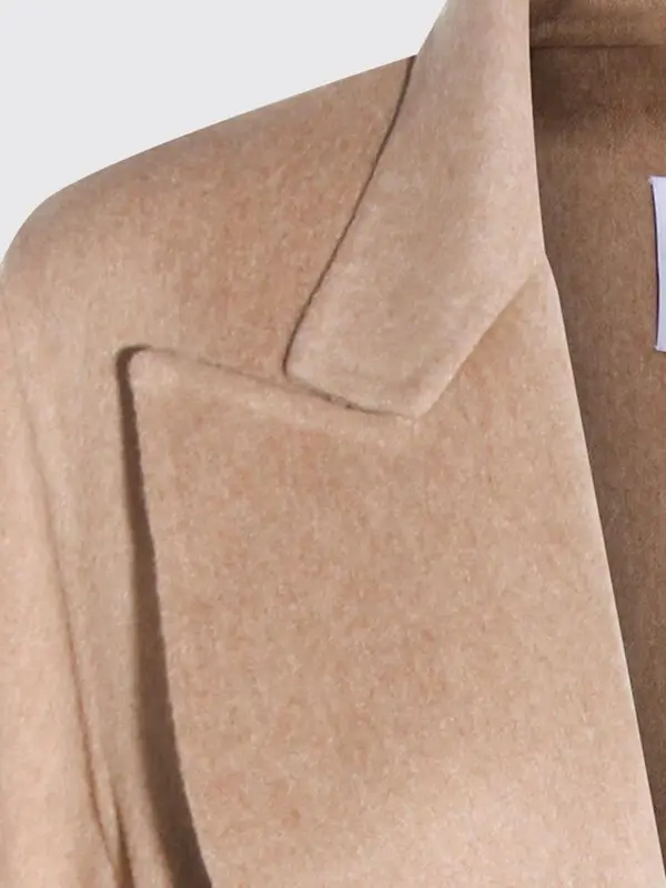Max Mara Belted Wool Blend Coat - Brown