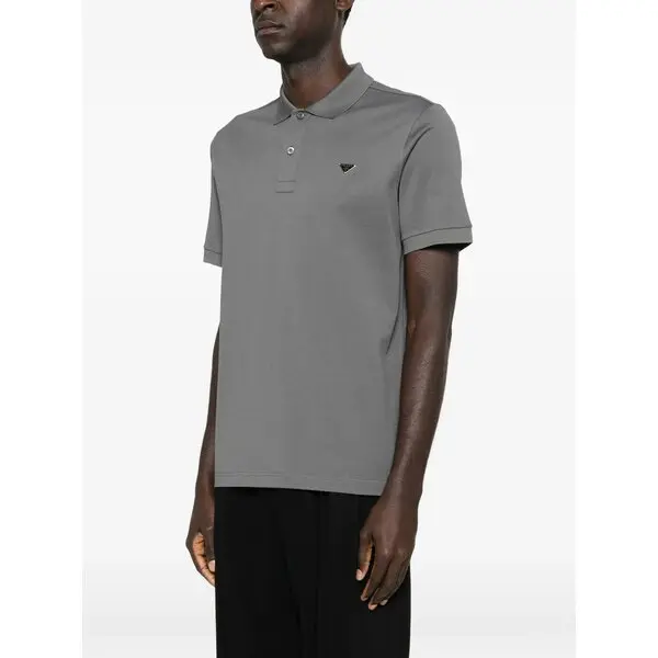Prada Grey Polo Shirts