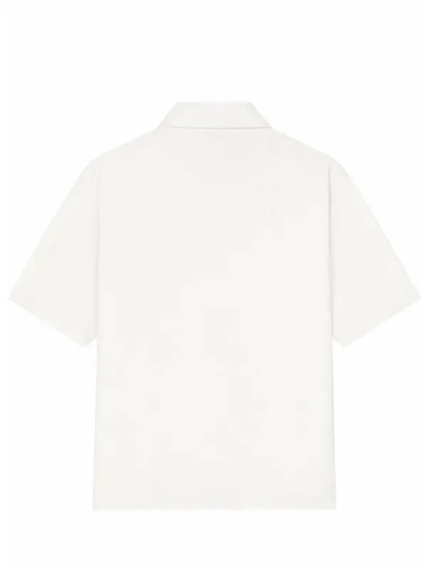 COURREGES Oversize Fit Polo With Logo Detail - White