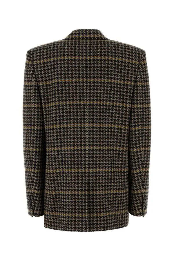 Saint Laurent Embroidered Wool Blazer - Multicolor