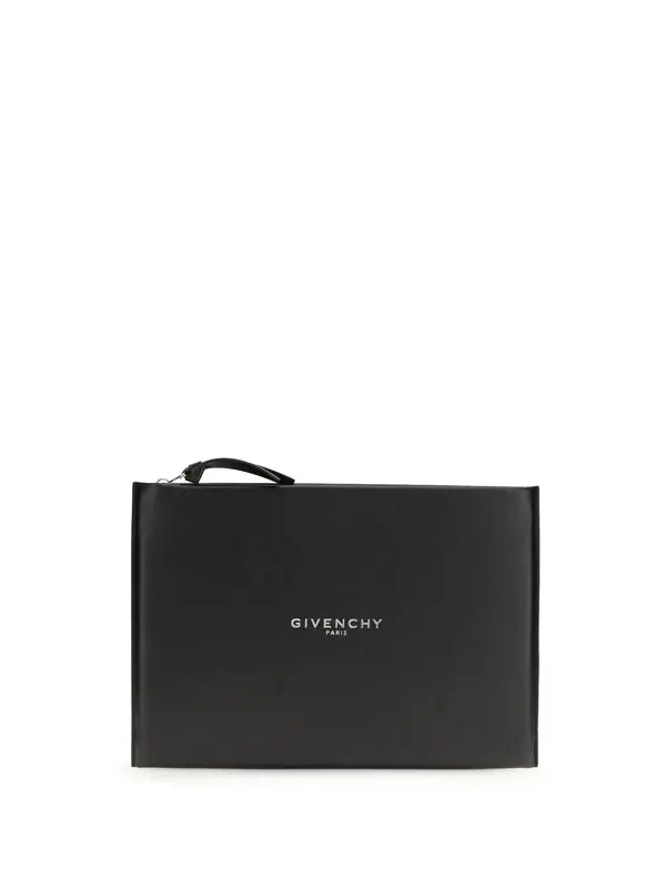 Givenchy Antigona Stamped Clutch Bag - Black
